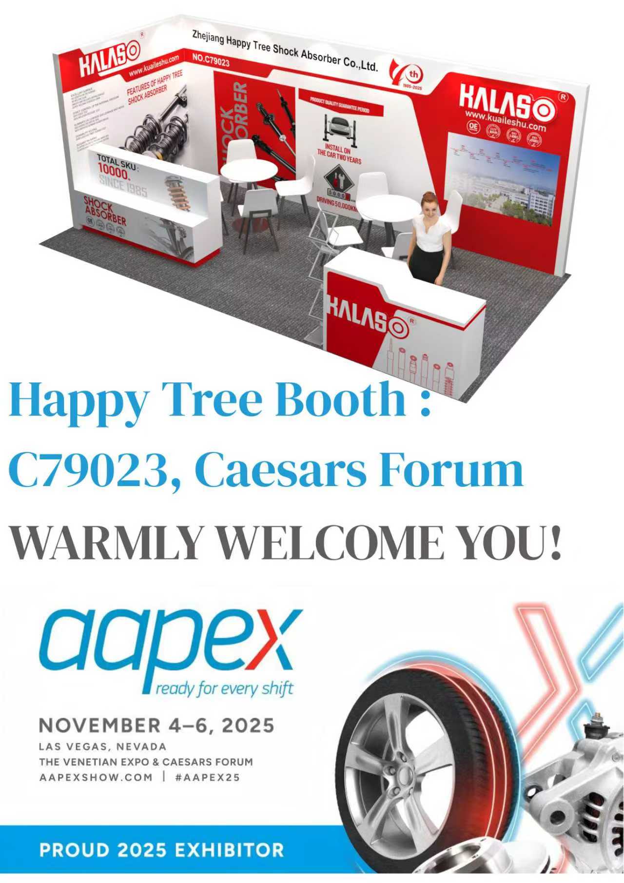 Happy Tree Shock Absorber Exhibition Forecast｜AAPEX Las Vegas 2025 - 浙江 ...